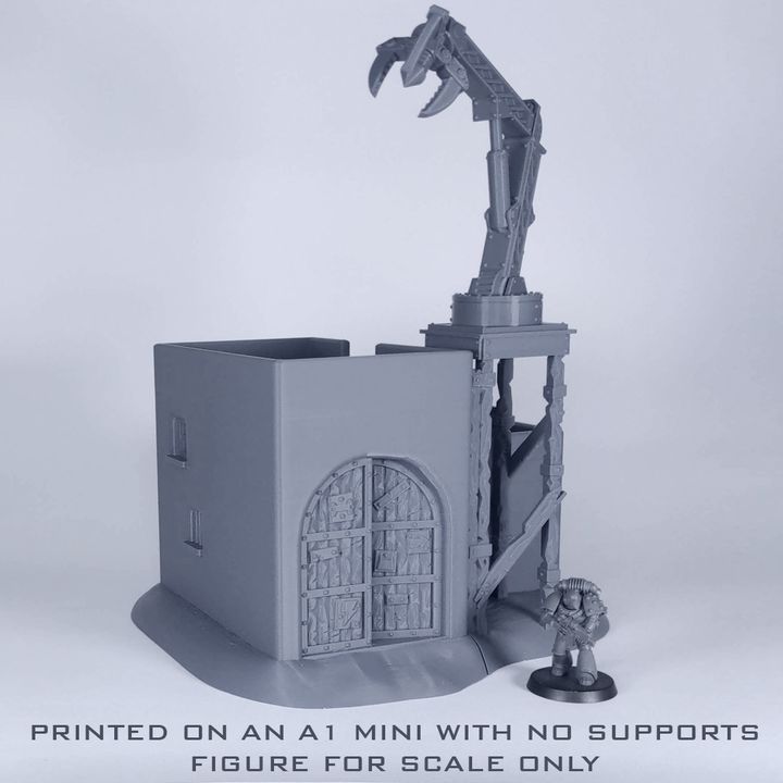 3D Printable Retro Greenskin Mech Shop by Doctor Spork