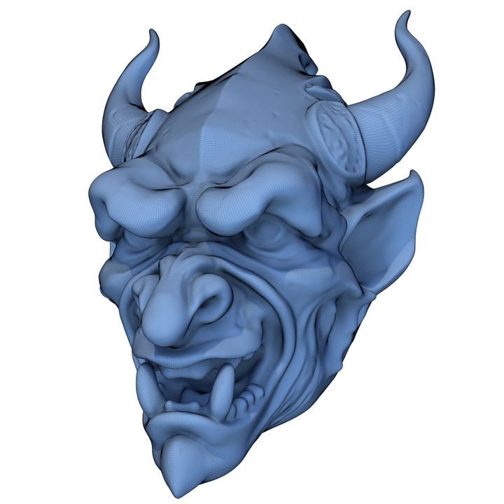 3D Printable Gargoyle Head 8 by 1xMerch