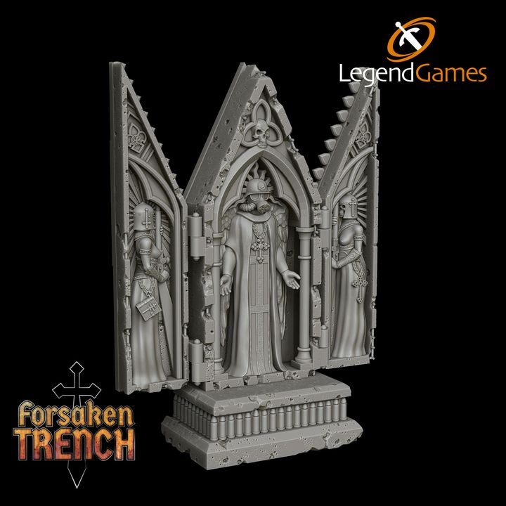 3D Printable LegendGames Trench Crusade Battlefield Shrine Triptych by ...
