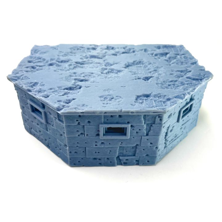 3D Printable Pillbox (Bunker) by Custom Miniature Maker