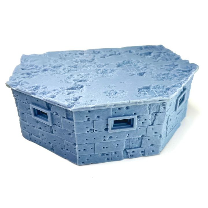 3D Printable Pillbox (Bunker) by Custom Miniature Maker