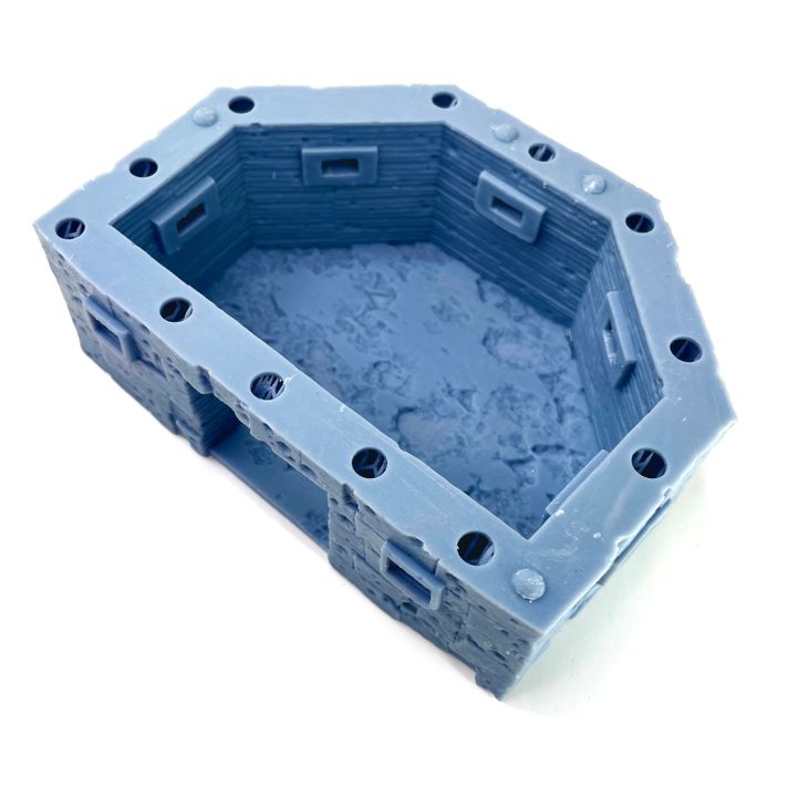 3D Printable Pillbox (Bunker) by Custom Miniature Maker