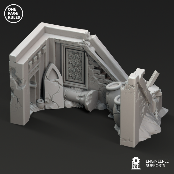3D Printable Desert Ruins Terrain by One Page Rules