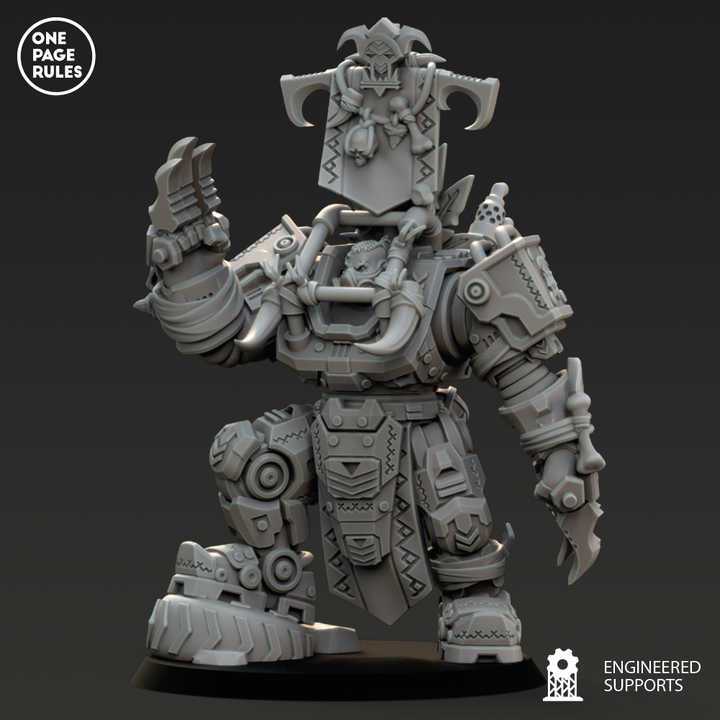 3D Printable Ultra Veteran Leader - Orc Marauders by One Page Rules