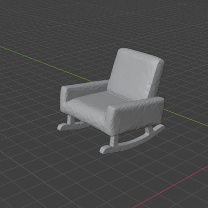 3D Printable Rocking Chair 3D Model – STL, OBJ, FBX – Digital Download ...