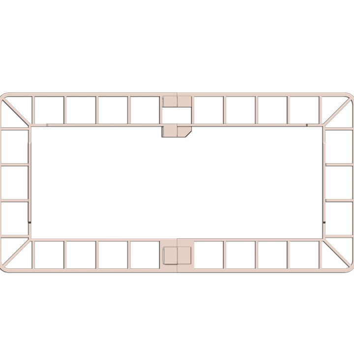3D Printable WTC FOLDABLE TERRAIN AREA TEMPLATES by The Custom Bit