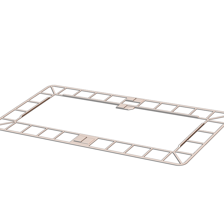 3D Printable WTC FOLDABLE TERRAIN AREA TEMPLATES by The Custom Bit