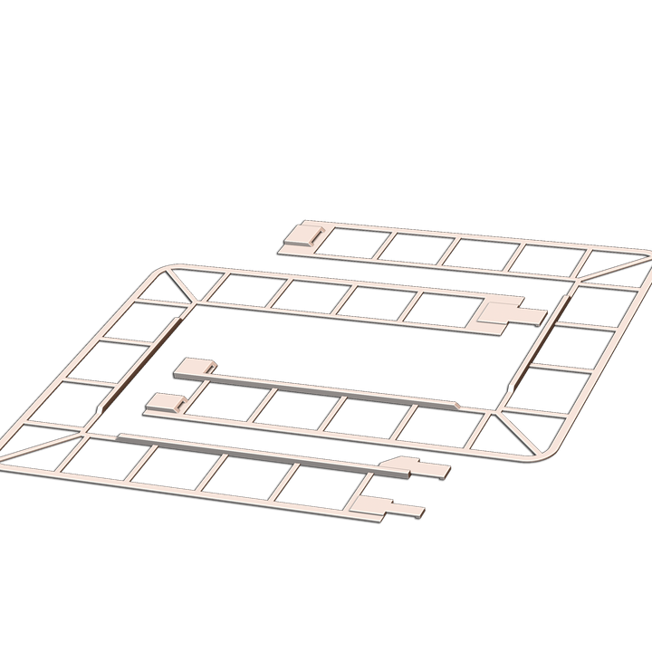 3D Printable WTC FOLDABLE TERRAIN AREA TEMPLATES by The Custom Bit