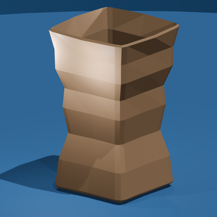 3D Printable Geometric Funnel Vase by Stanley