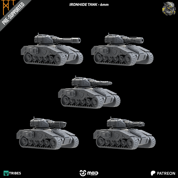 3D Printable Ironhide Tank – 6mm Scale by Moid