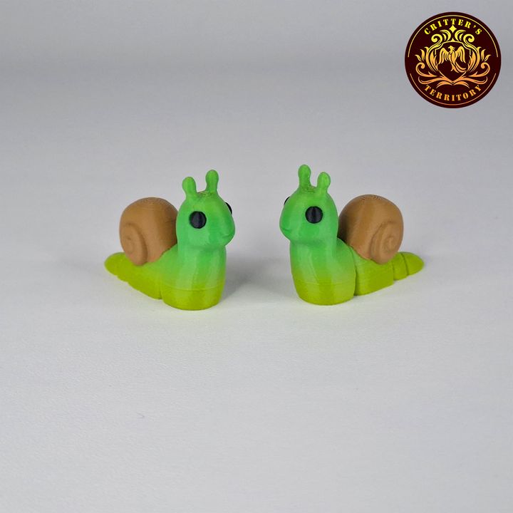 3D Printable Flexi Mini Snail | No support | Print in Place ...