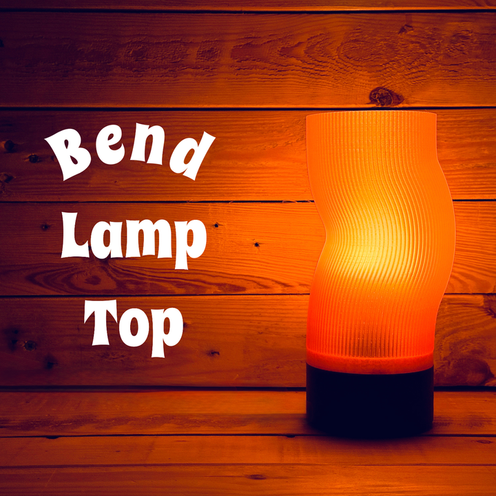 3D Printable Bend Lamp Top by ENIQUE3D