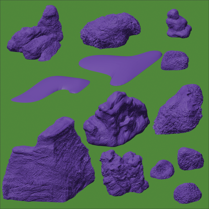 3D Printable Rock Formation by John Larsson