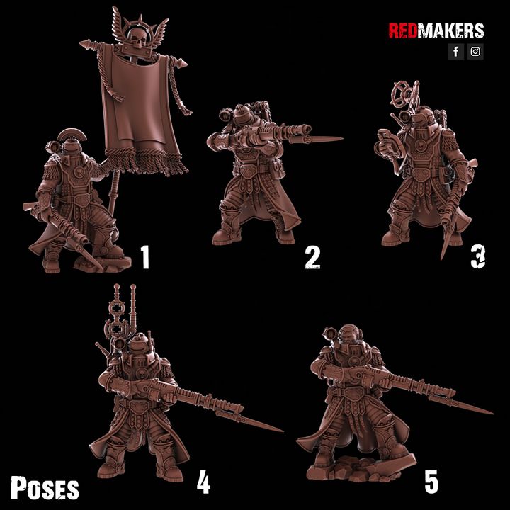 3D Printable Solar Guard – Tactical Command Squad by RedMakers