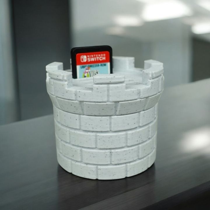 3D Printable Castle Switch Game Organizer by MysticMesh3D