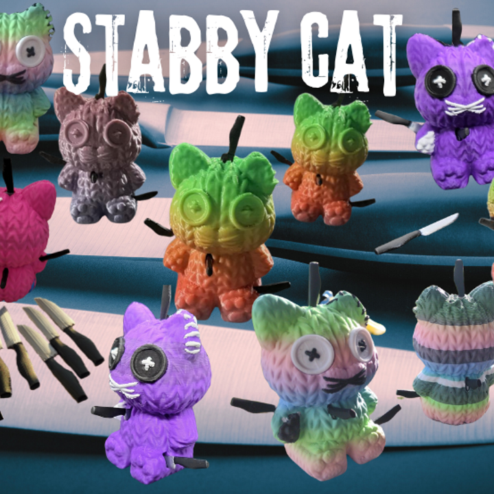 3D Printable Stabby Cat- because sometimes you just need to stab ...