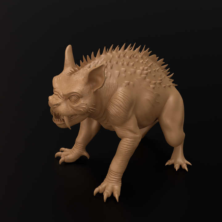 3D Printable Razorfang Hellbeast by Tayyab