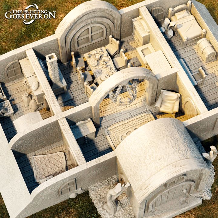 3D Printable Halfling Mannor - FDM Terrain with Interior by The ...