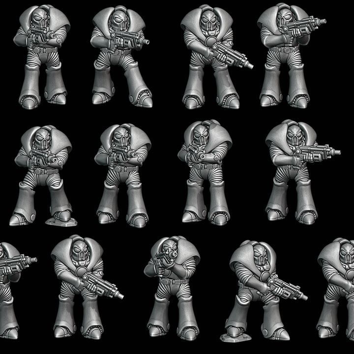 3D Printable Void Rangers mk.2 tactical infantry by Red Nebular