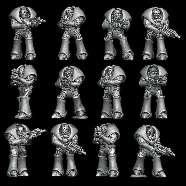 3D Printable Void Rangers mk.2 tactical infantry by Red Nebular