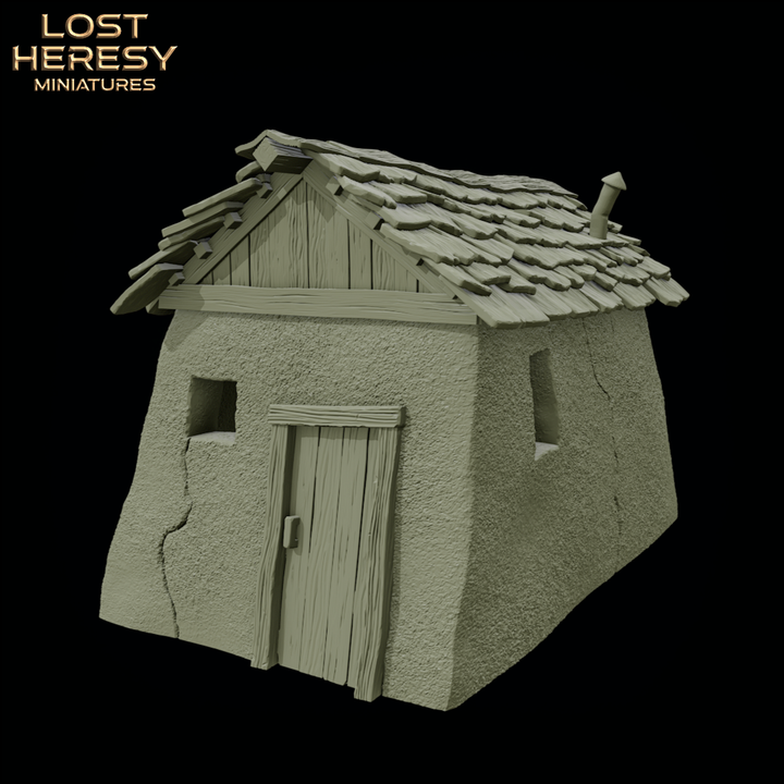 3D Printable Wonky Hovel 1 by Lost Heresy Miniatures