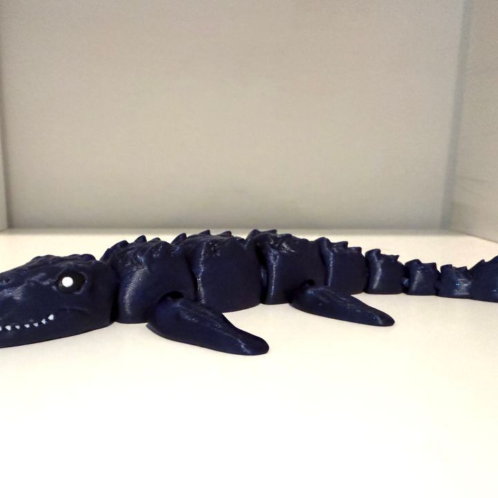 3D Printable Mosasaurus by CritterCave3D