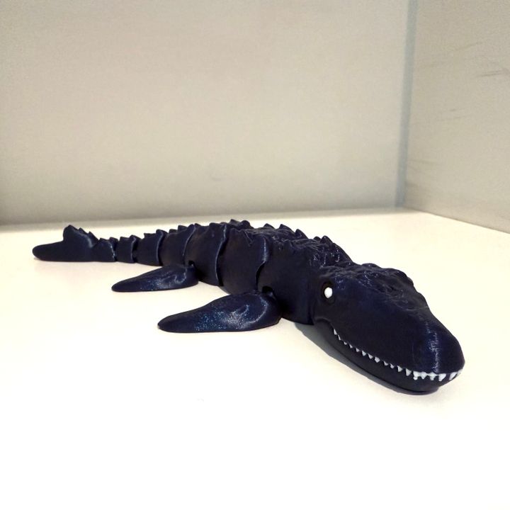 3D Printable Mosasaurus by CritterCave3D