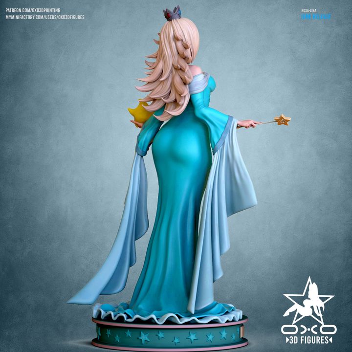 3D Printable Rosa-lina Miniature Figure by OXO3D Figures