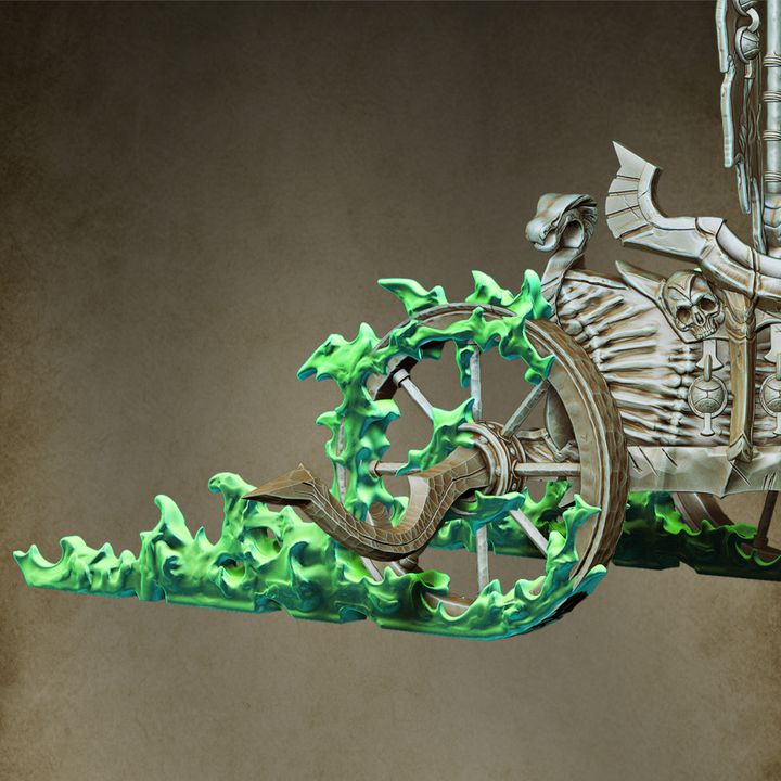 3D Printable Echoes from the Tomb: Mummy Army - Chariot by Monolith Arts