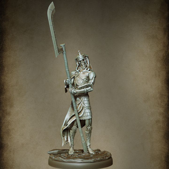 3D Printable Echoes from the Tomb: Mummy Army - Mummy Glaive Master by ...