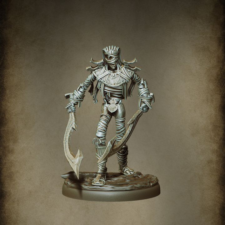 3D Printable Echoes from the Tomb: Mummy Army - Mummy Swordsmen by ...