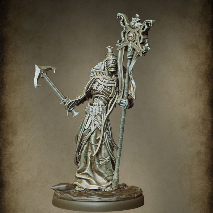 3D Printable Echoes from the Tomb: Mummy Army - Mummy Priest by ...