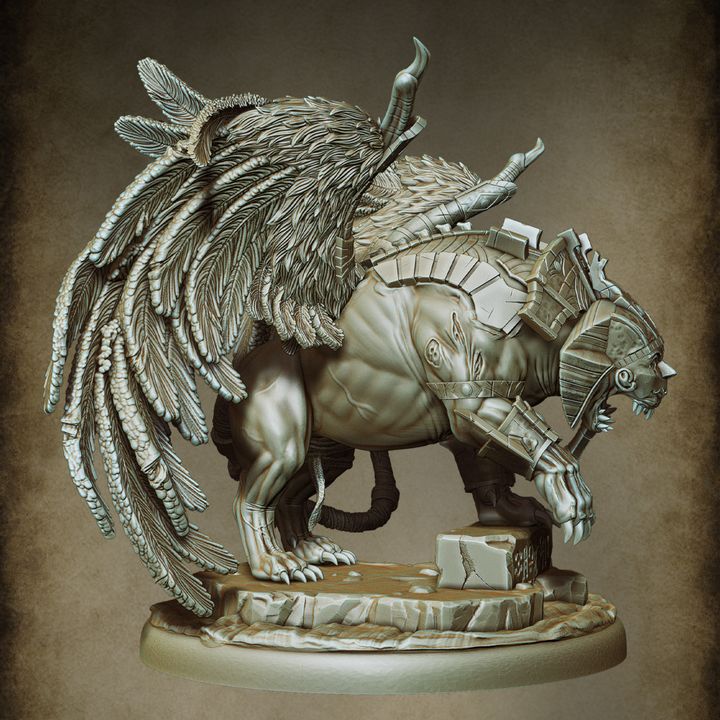 3D Printable Echoes from the Tomb: Mummy Army - Ashen sphinx by ...