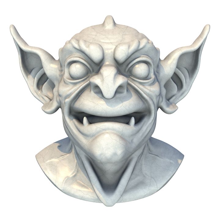 3D Printable Gargoyle Head 16 by 1xMerch
