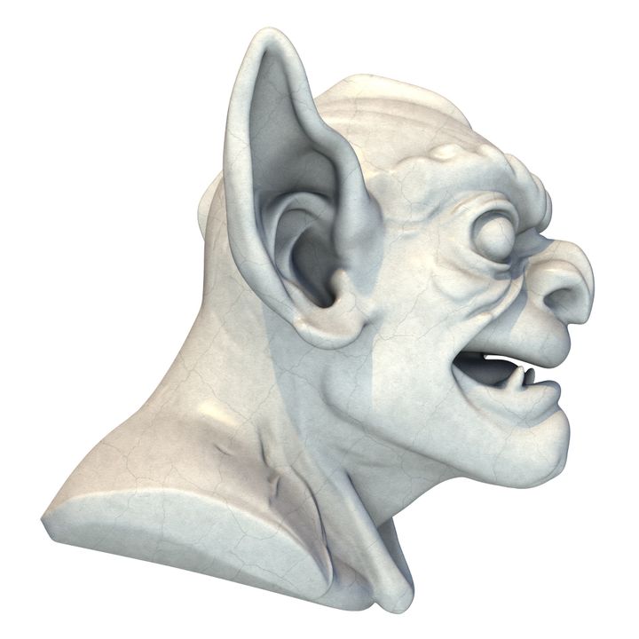 3D Printable Gargoyle Head 16 by 1xMerch