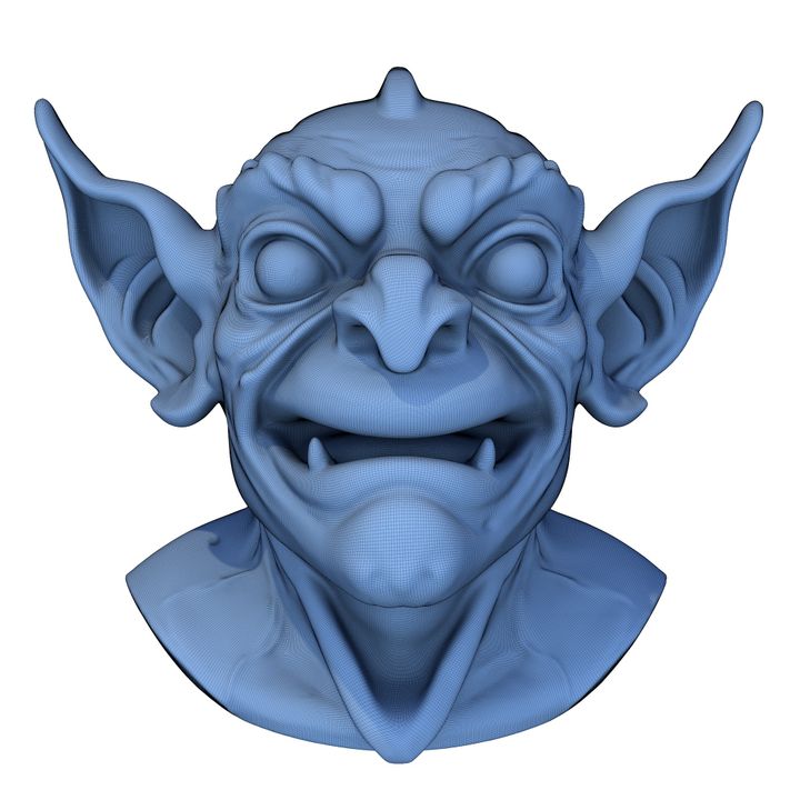 3D Printable Gargoyle Head 16 by 1xMerch