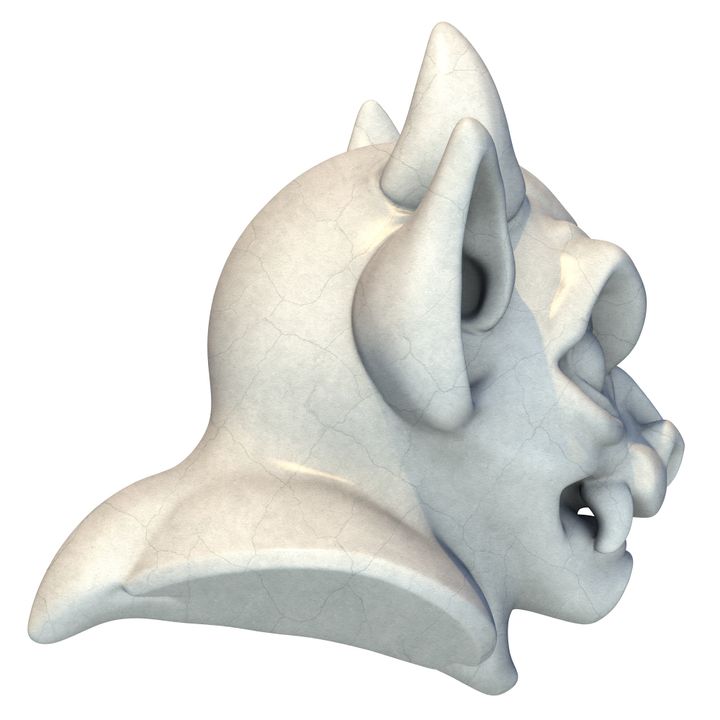 3D Printable Gargoyle Head 15 by 1xMerch