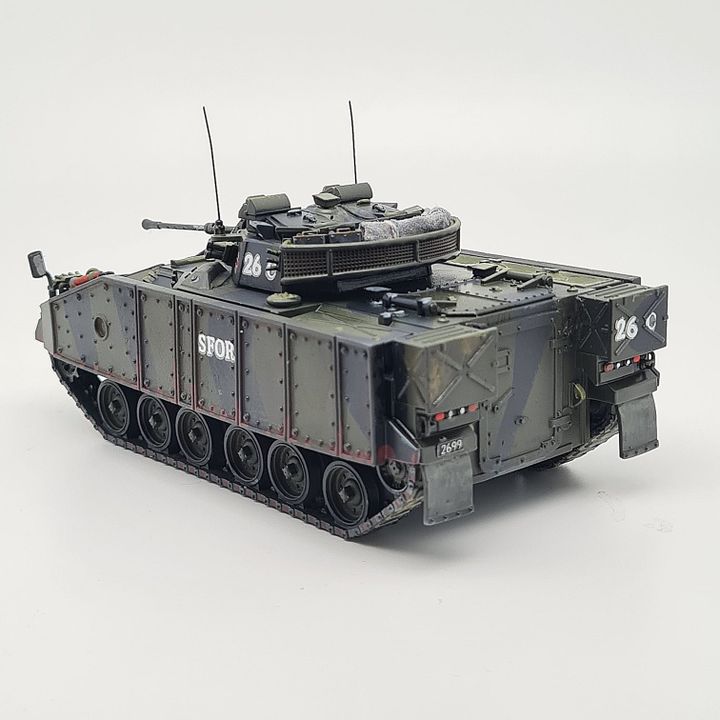 3D Printable Warrior FV-510 IFV (UK, Cold war) (1:56 and 1:100 scale ...