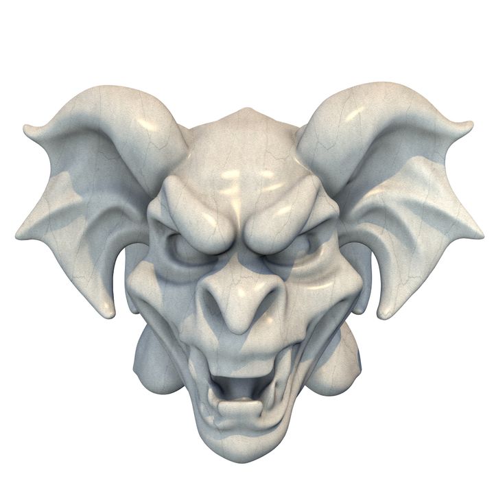 3D Printable Gargoyle Head 17 by 1xMerch