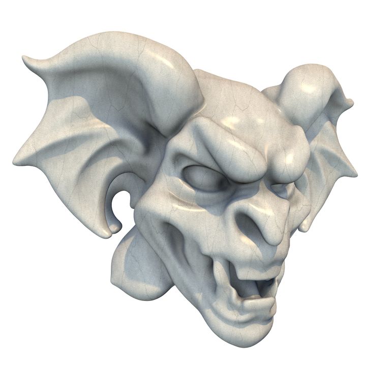 3D Printable Gargoyle Head 17 by 1xMerch