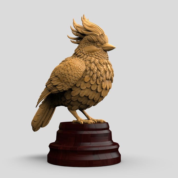 3D Printable Bird Sculpture by Dmitry Tishchenkov