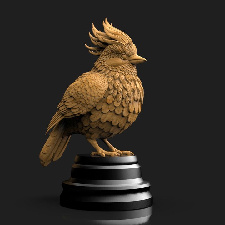 3D Printable Bird Sculpture by Dmitry Tishchenkov