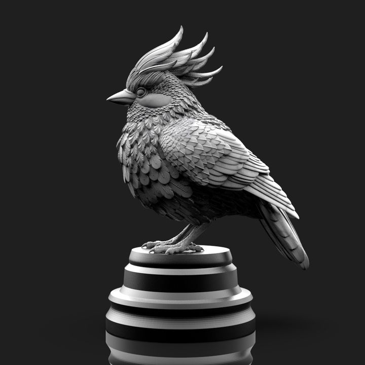 3D Printable Bird Sculpture by Dmitry Tishchenkov