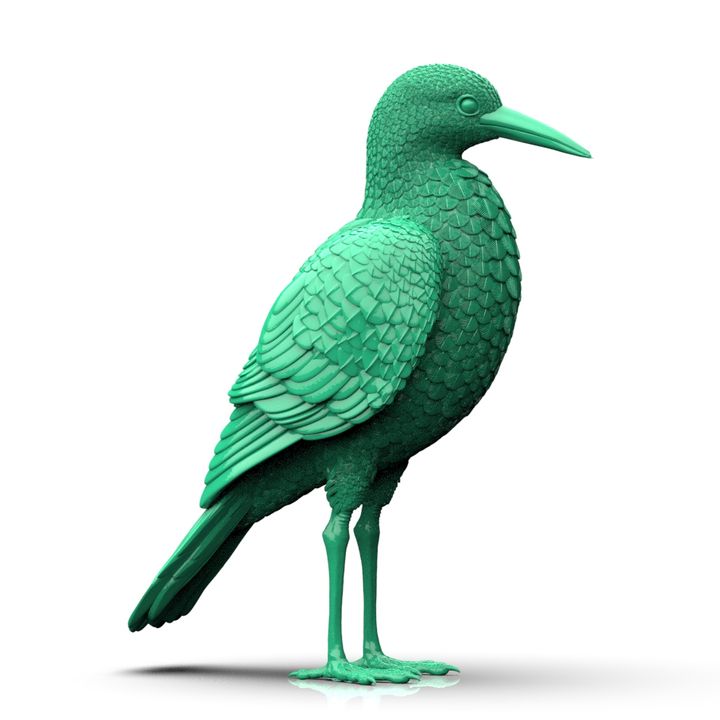 3D Printable Bird Sculpture by Dmitry Tishchenkov
