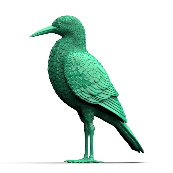3D Printable Bird Sculpture by Dmitry Tishchenkov