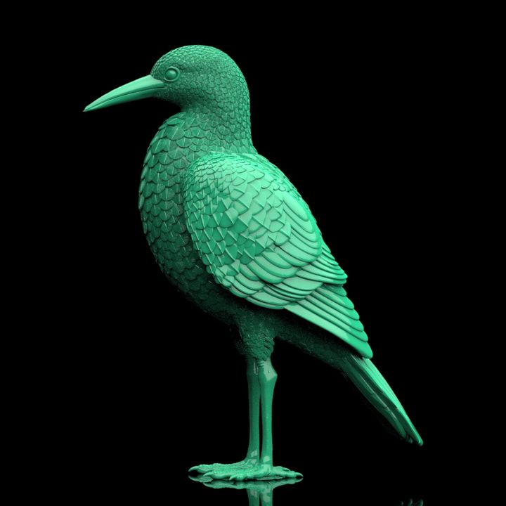 3D Printable Bird Sculpture by Dmitry Tishchenkov