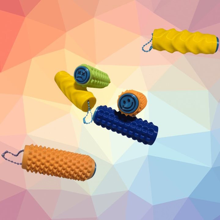 3D Printable ASMR Sensory Clicky Sticks-- Keychains for calming and ...