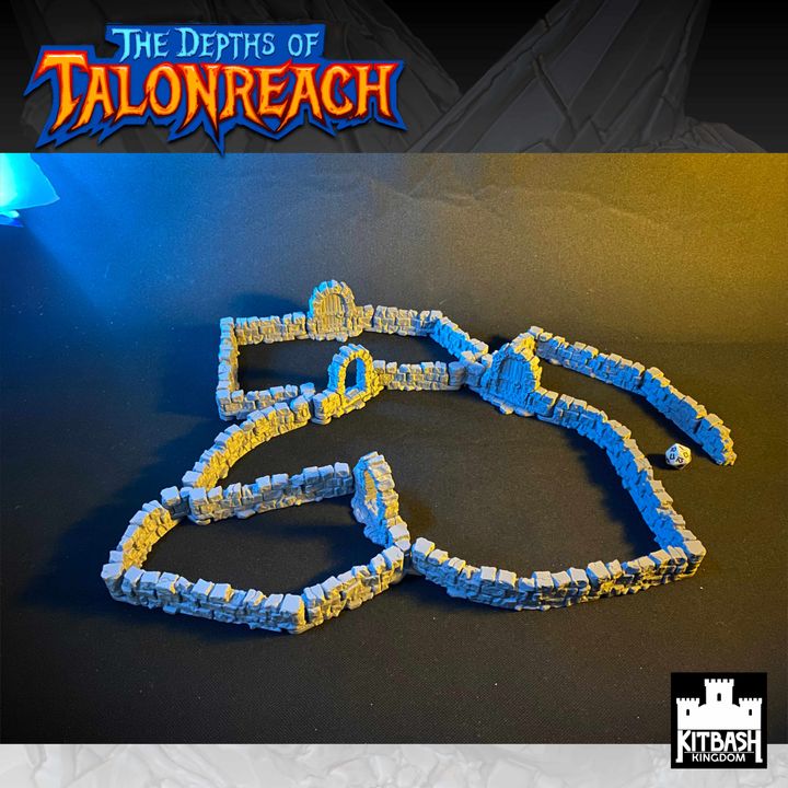 3D Printable The Depths of Talonreach - Free Dungeon Walls by kitbash ...
