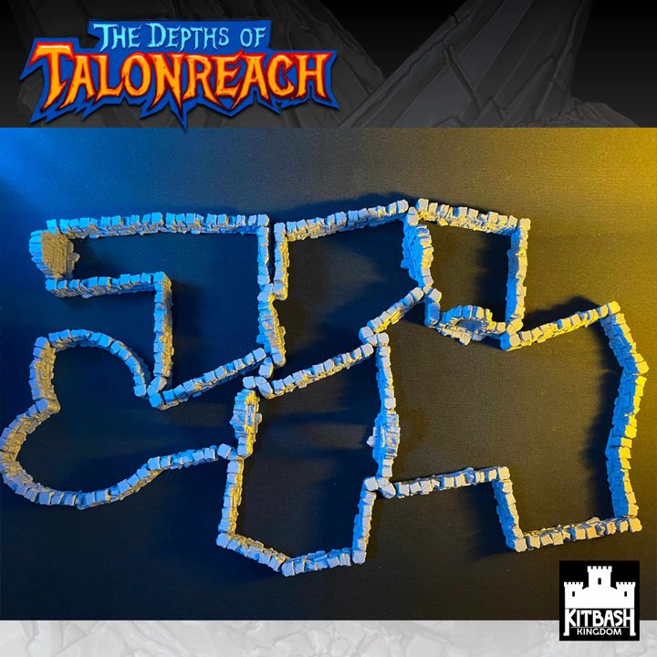 3D Printable The Depths of Talonreach - Free Dungeon Walls by kitbash ...
