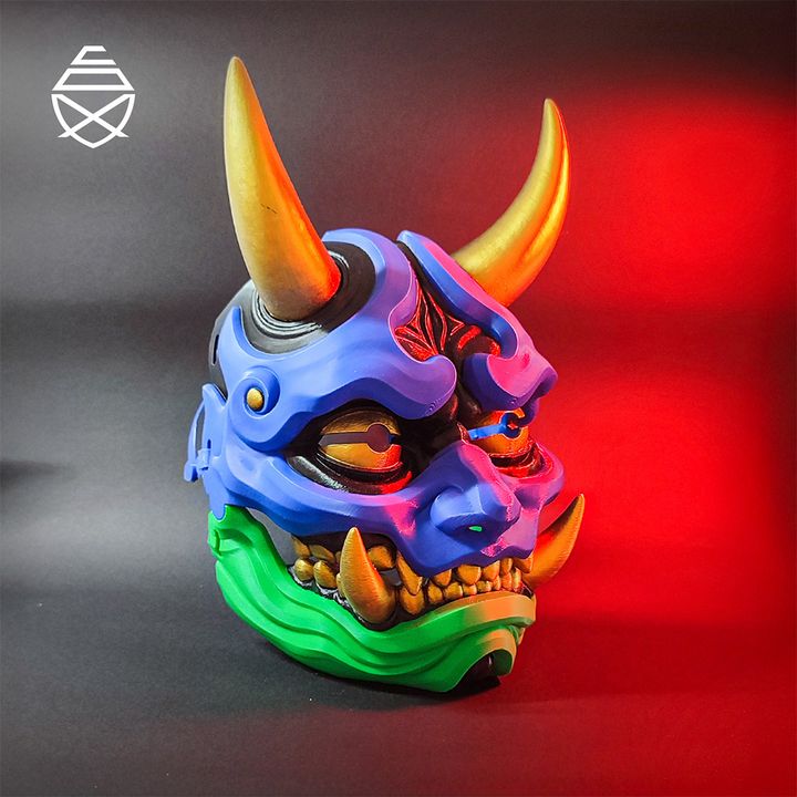 3D Printable Oni Chibi Mask by PipeCox